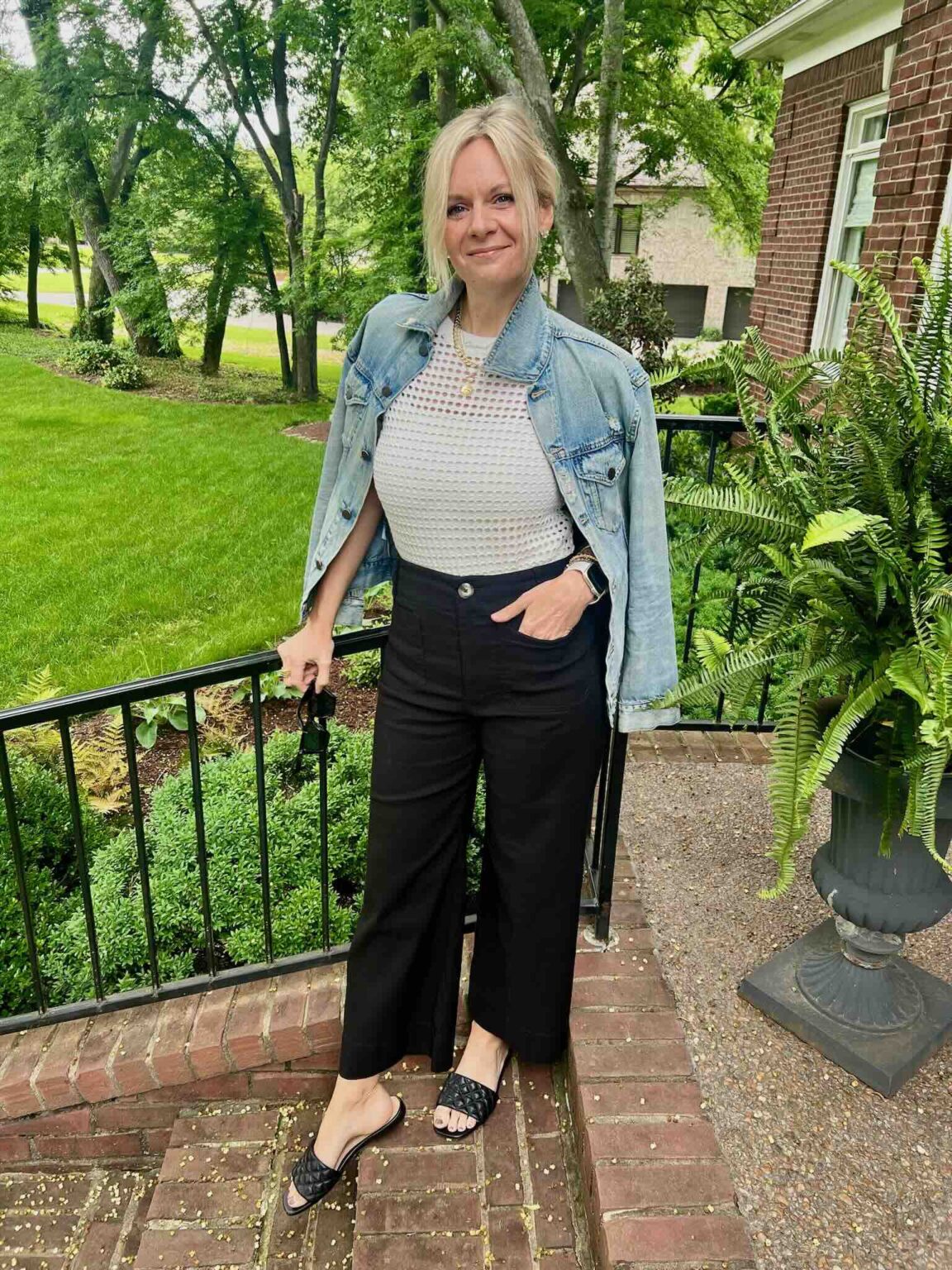 How to Wear Wide Leg Cropped Pants - Effortless Style Nashville